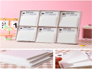 A07-1(Caja-720)NOTA DE POSTICK TRANSPARENTE PLASTICO CON BRILLO – LIBIYAN