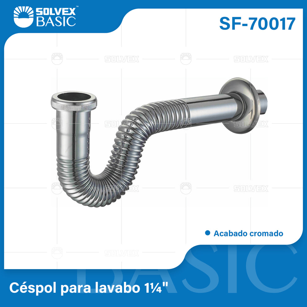 SF-70017 (Caja master 50)(MOQ 1pz=1caja) Céspol para lavabo 1¼" – LIBIYAN